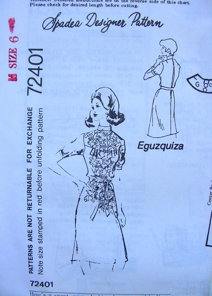 Spadea 72401 | Vintage Sewing Patterns | Fandom