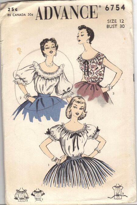 Advance 6754 | Vintage Sewing Patterns | Fandom
