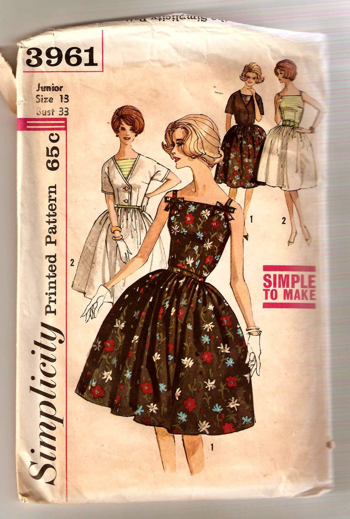 Simplicity 3961 A | Vintage Sewing Patterns | Fandom