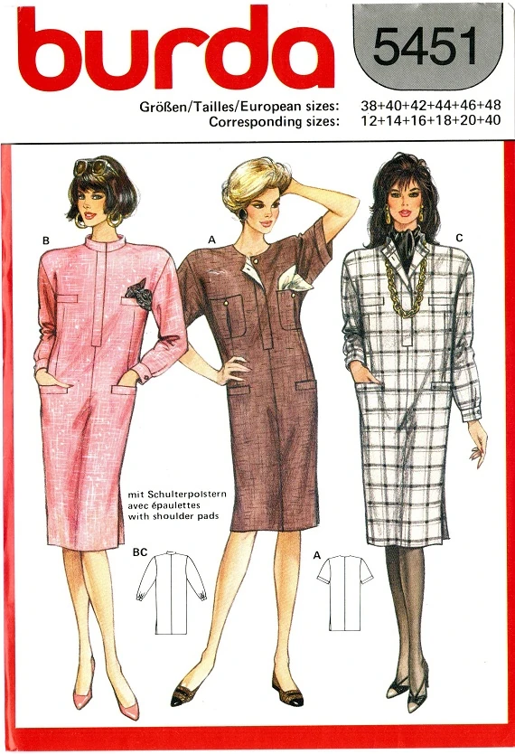 Burda 5451 | Vintage Sewing Patterns | Fandom