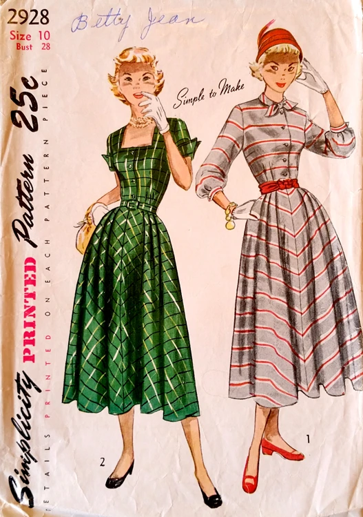 Simplicity 2928 | Vintage Sewing Patterns | Fandom