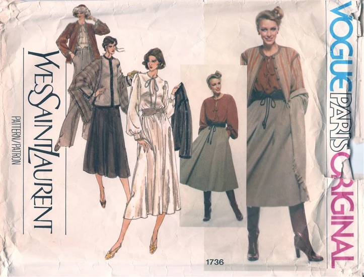 Vogue 1736 | Vintage Sewing Patterns | Fandom