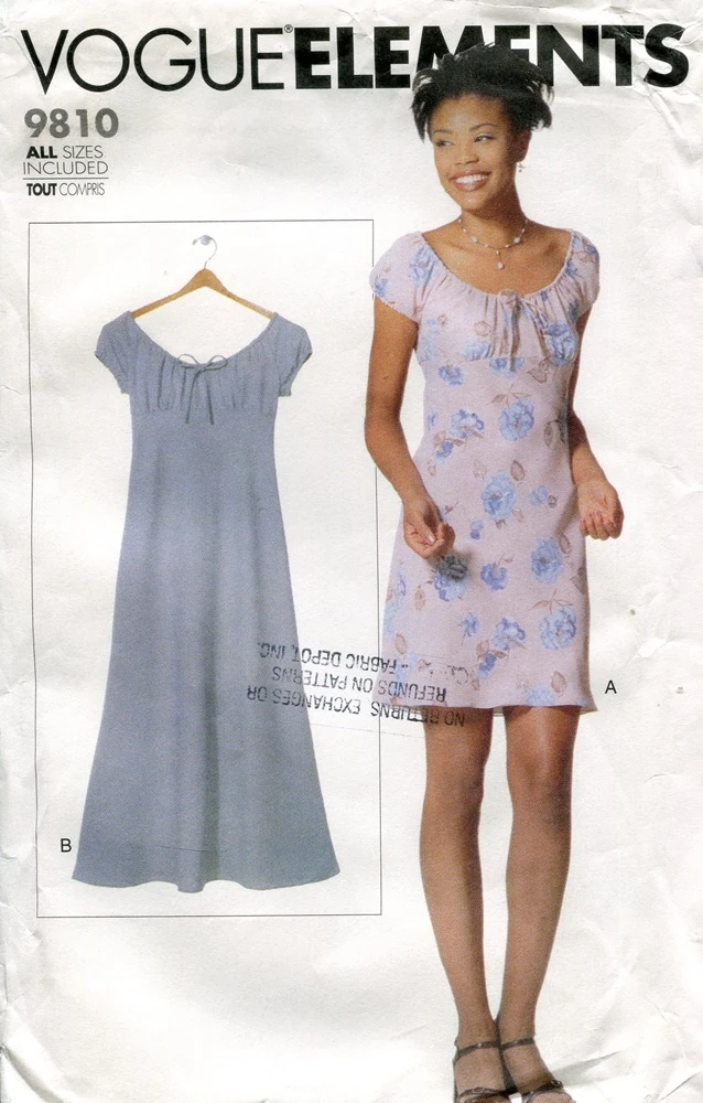 Vogue 9810 B | Vintage Sewing Patterns | Fandom