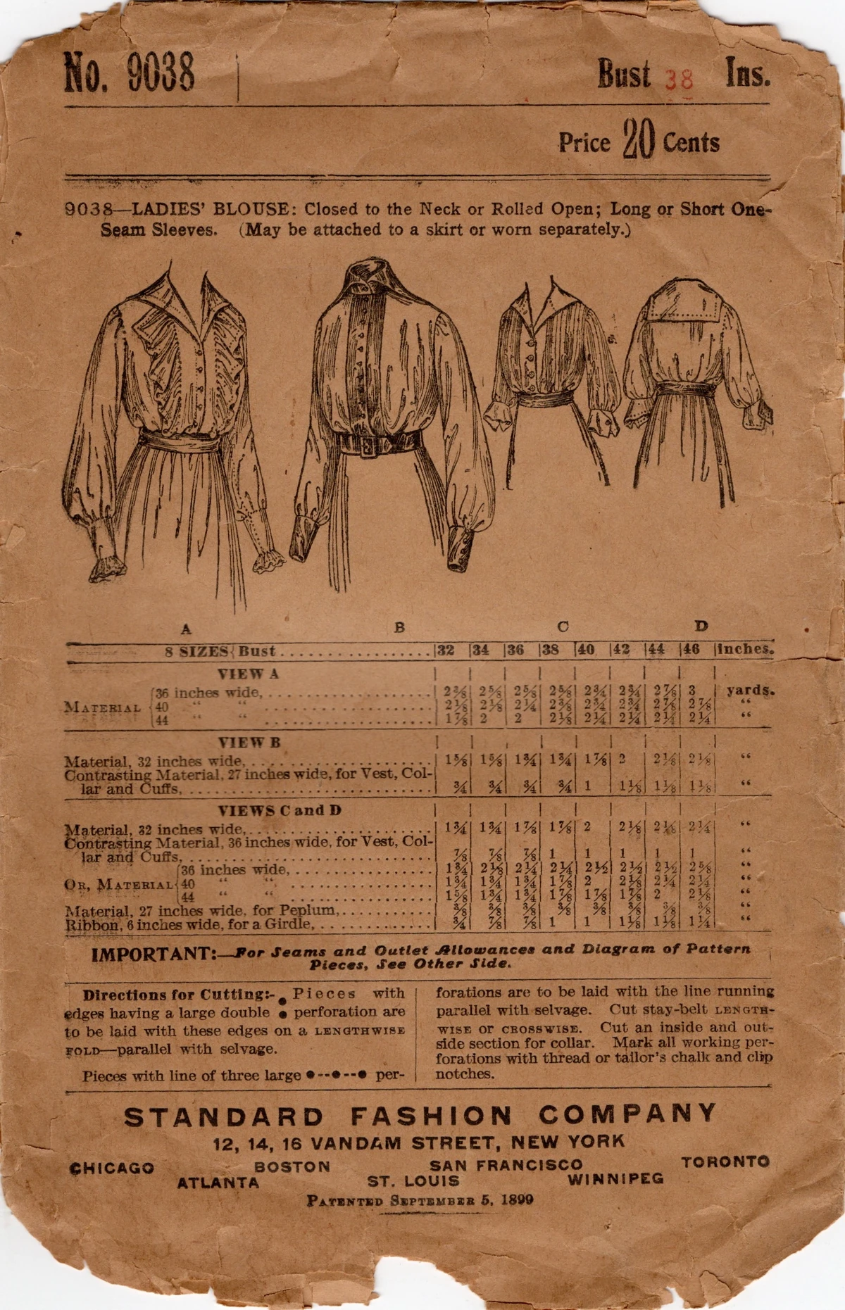 Standard Designer 9038 | Vintage Sewing Patterns | Fandom