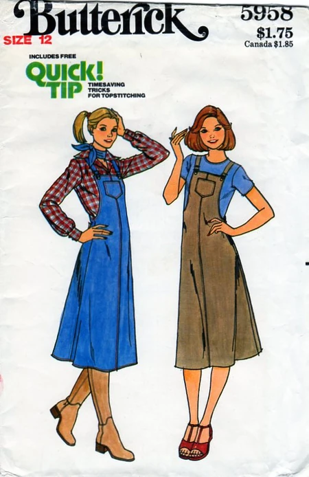 Butterick 5958 | Vintage Sewing Patterns | Fandom