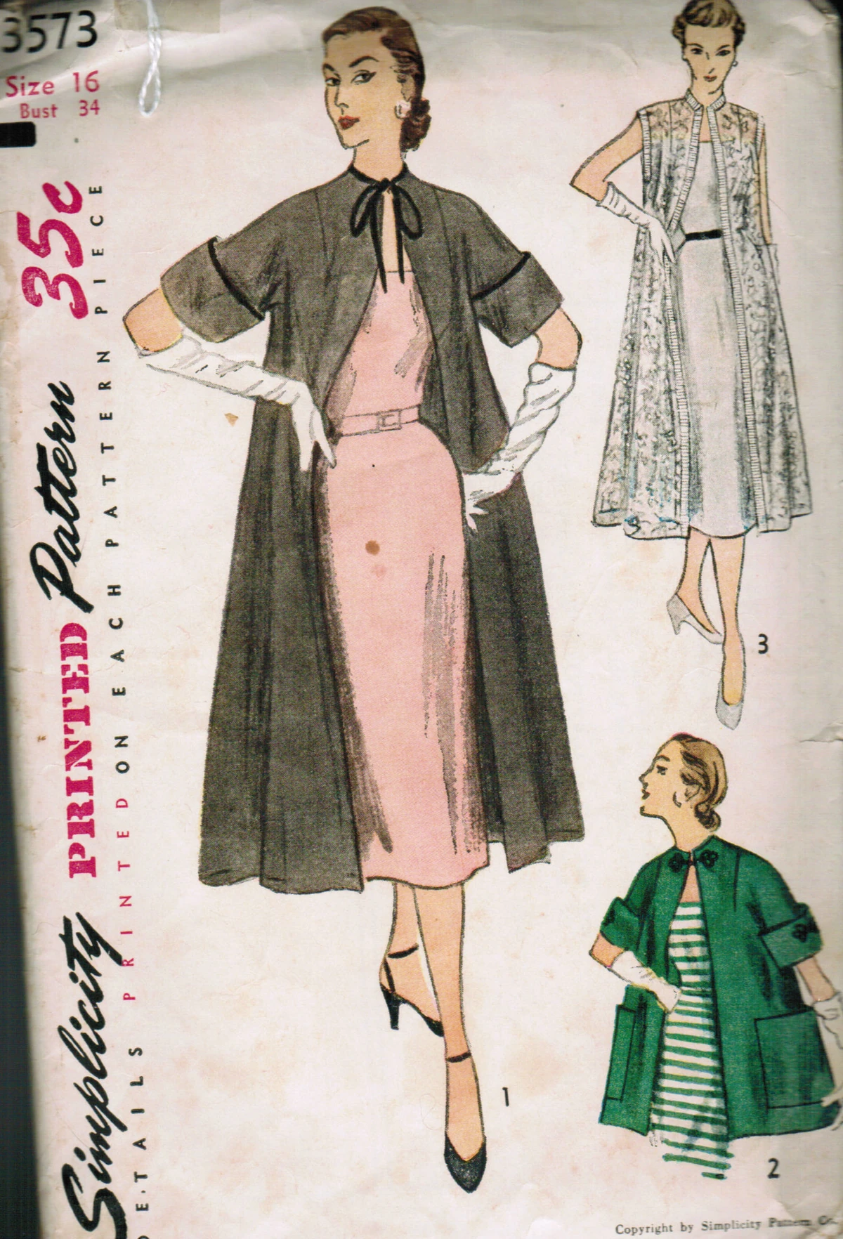 Simplicity 3573 | Vintage Sewing Patterns | Fandom