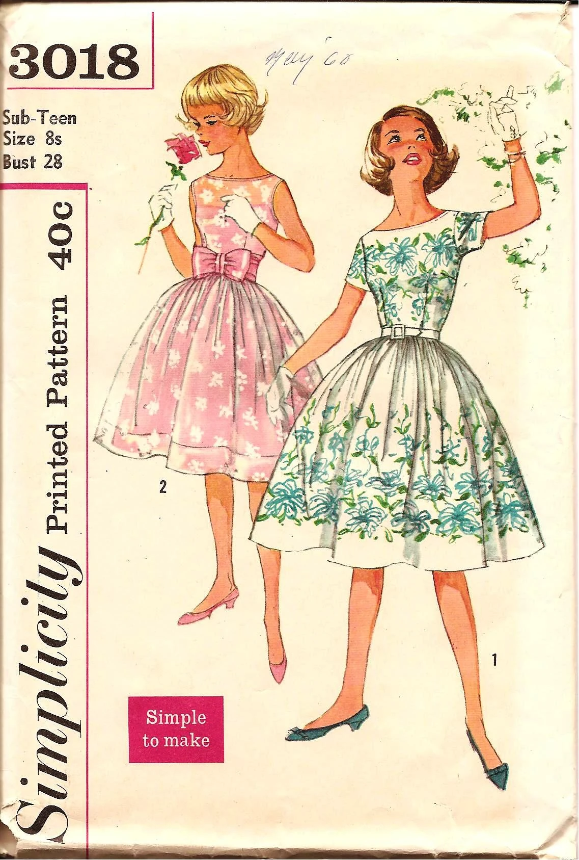 Simplicity 3018 | Vintage Sewing Patterns | Fandom