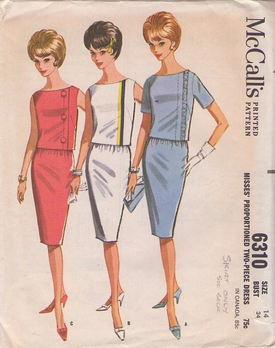 McCall's 6310 A | Vintage Sewing Patterns | Fandom