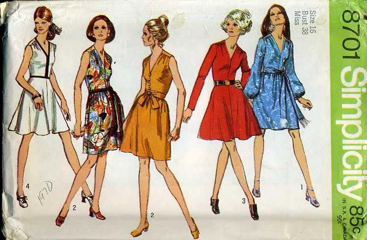 Simplicity 8701 | Vintage Sewing Patterns | Fandom