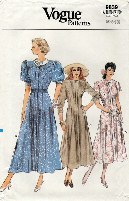 Vogue 9839 C | Vintage Sewing Patterns | Fandom