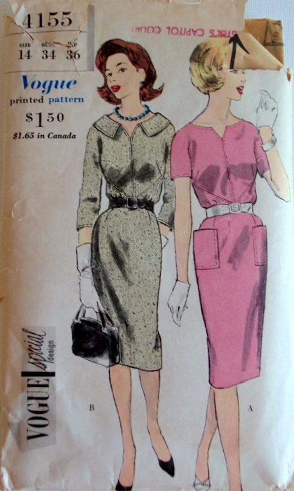 Vogue 4155 | Vintage Sewing Patterns | Fandom