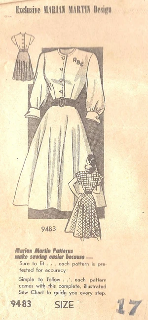 Marian Martin 9483 | Vintage Sewing Patterns | Fandom