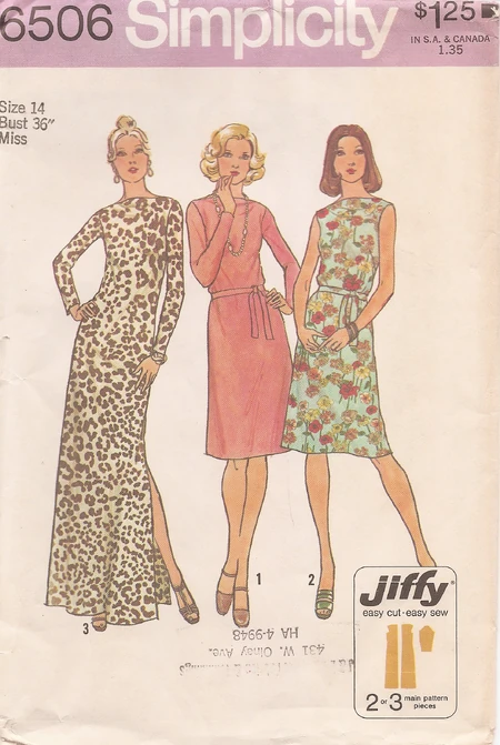 Simplicity 6506 A | Vintage Sewing Patterns | Fandom