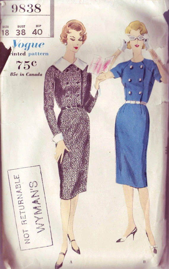 Vogue 9838 | Vintage Sewing Patterns | Fandom