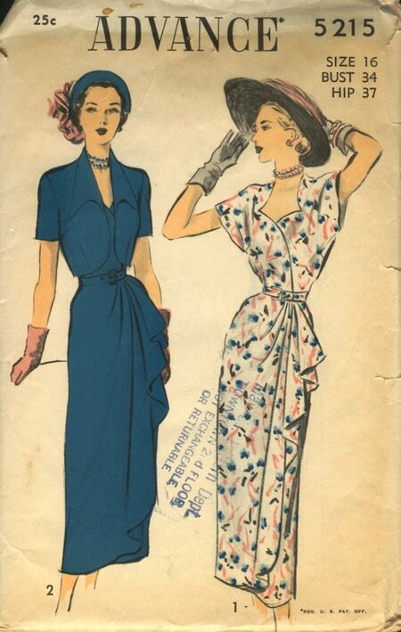 Advance 5215 | Vintage Sewing Patterns | Fandom
