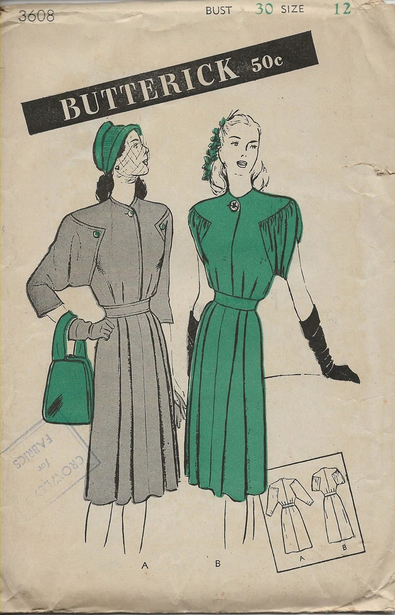 Butterick 3608 | Vintage Sewing Patterns | Fandom