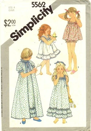 Simplicity 5562 A | Vintage Sewing Patterns | Fandom