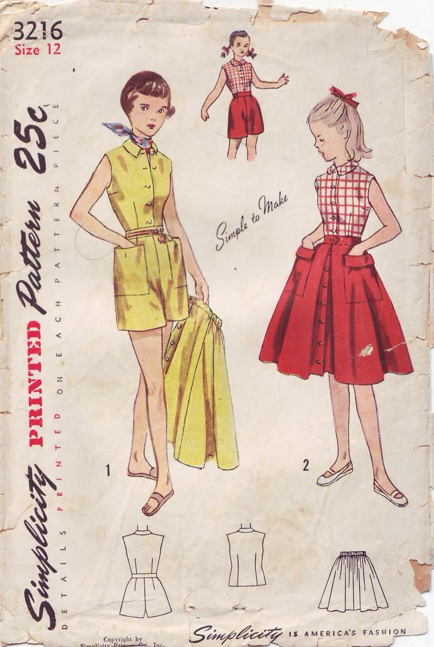 Simplicity 3216 A | Vintage Sewing Patterns | Fandom