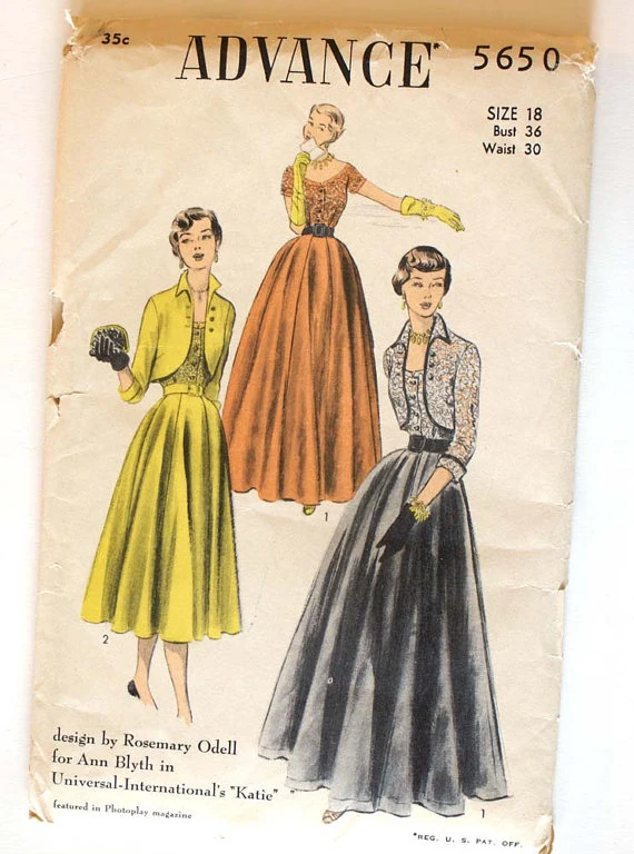 Advance 5650 | Vintage Sewing Patterns | Fandom
