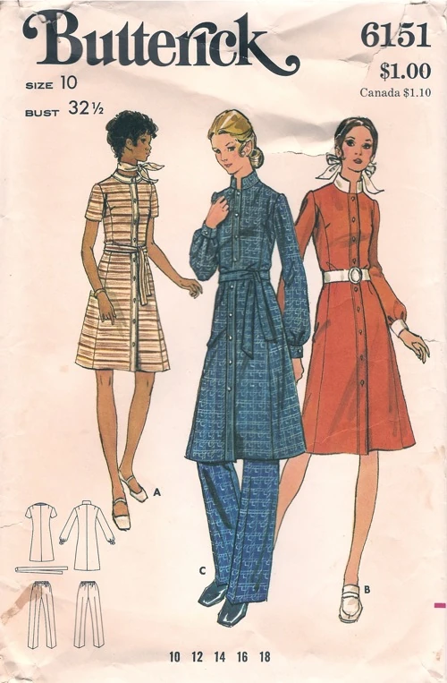Butterick 6151 A | Vintage Sewing Patterns | Fandom