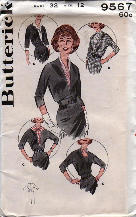 Butterick 9567 | Vintage Sewing Patterns | Fandom