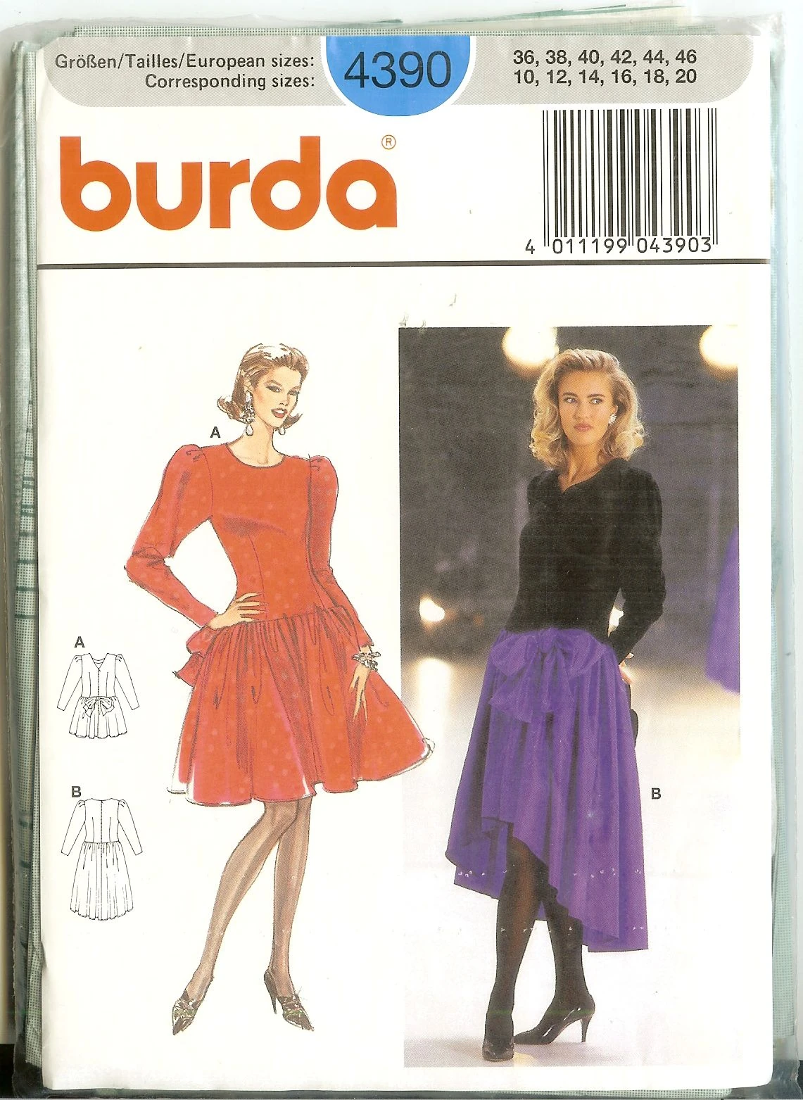 Burda 4390 | Vintage Sewing Patterns | Fandom
