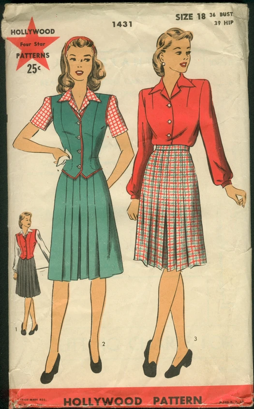 Hollywood 1431 | Vintage Sewing Patterns | Fandom
