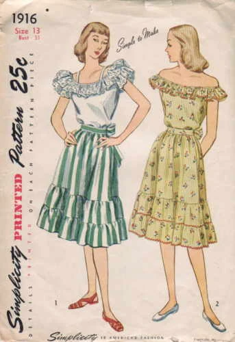 Simplicity 1916 | Vintage Sewing Patterns | Fandom