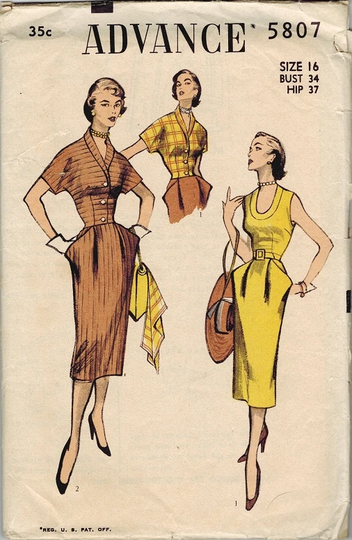 Advance 5807 | Vintage Sewing Patterns | Fandom