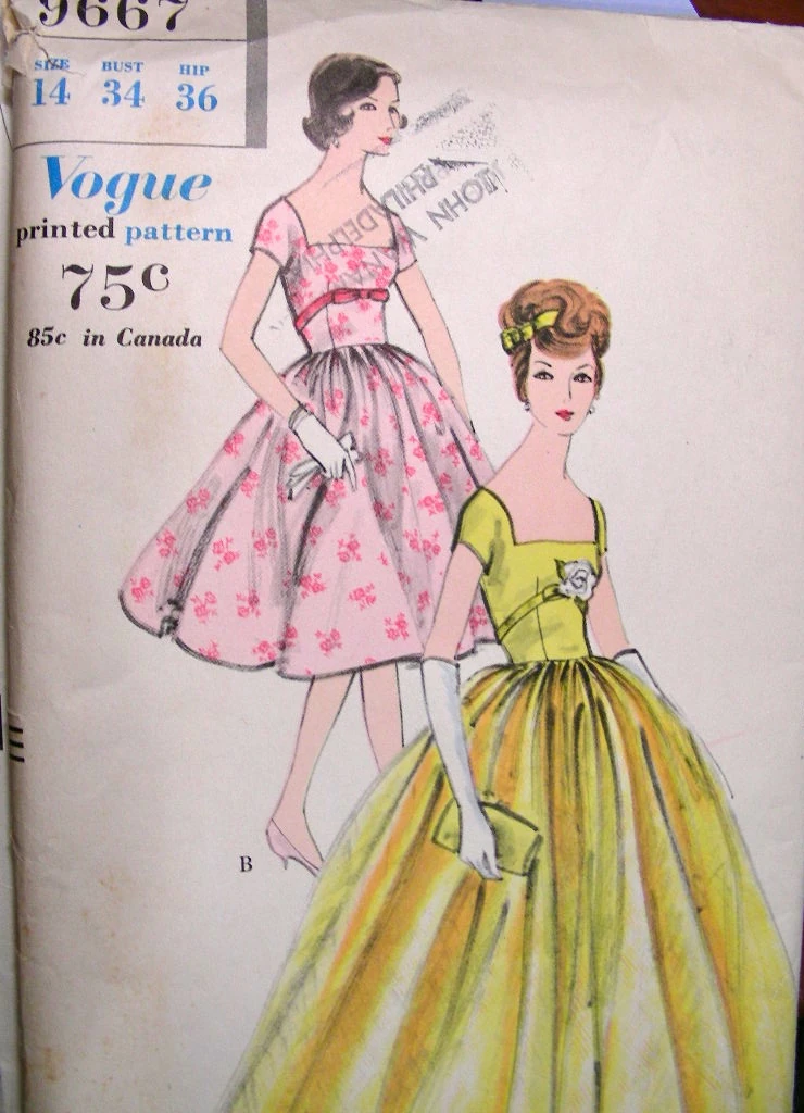 Vogue 9667 | Vintage Sewing Patterns | Fandom