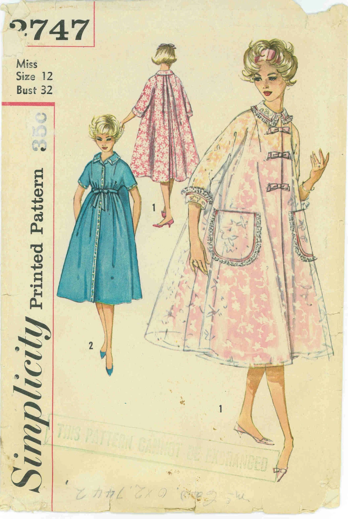 Simplicity 2747 A | Vintage Sewing Patterns | Fandom