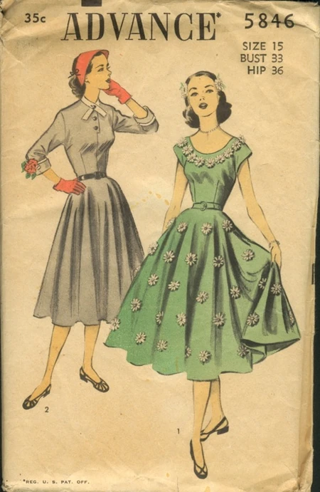 Advance 5846 | Vintage Sewing Patterns | Fandom