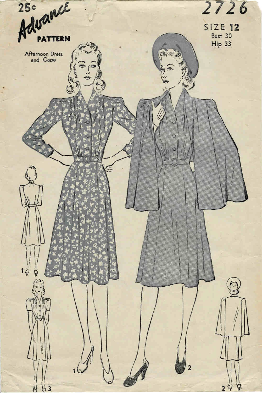 Advance 2726 A | Vintage Sewing Patterns | Fandom