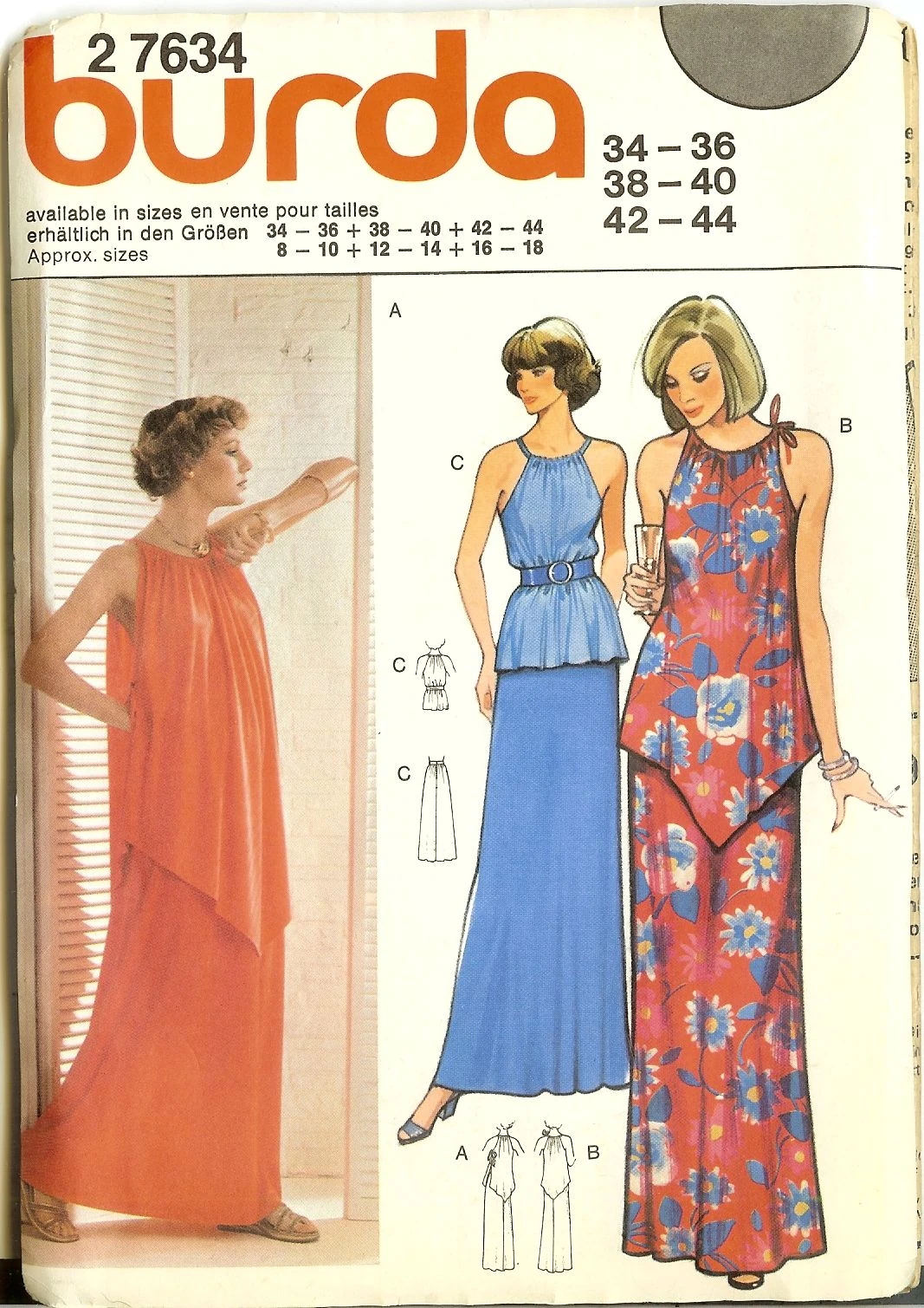 Burda 27634 | Vintage Sewing Patterns | Fandom
