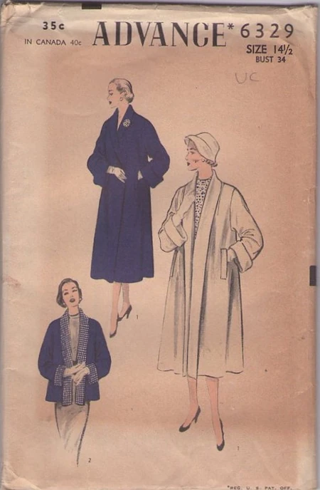 Advance 6329 | Vintage Sewing Patterns | Fandom