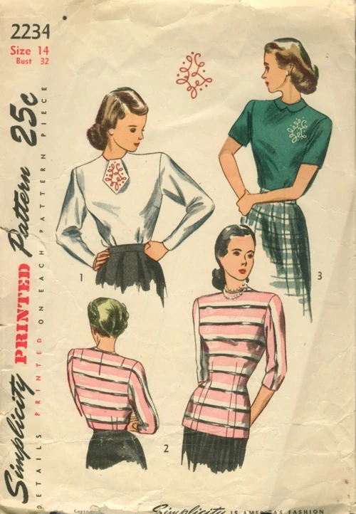 Simplicity 2234 | Vintage Sewing Patterns | Fandom