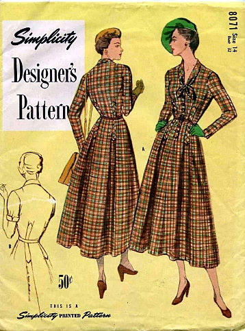 Simplicity 8071 | Vintage Sewing Patterns | Fandom