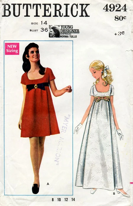 Butterick 4924 | Vintage Sewing Patterns | Fandom