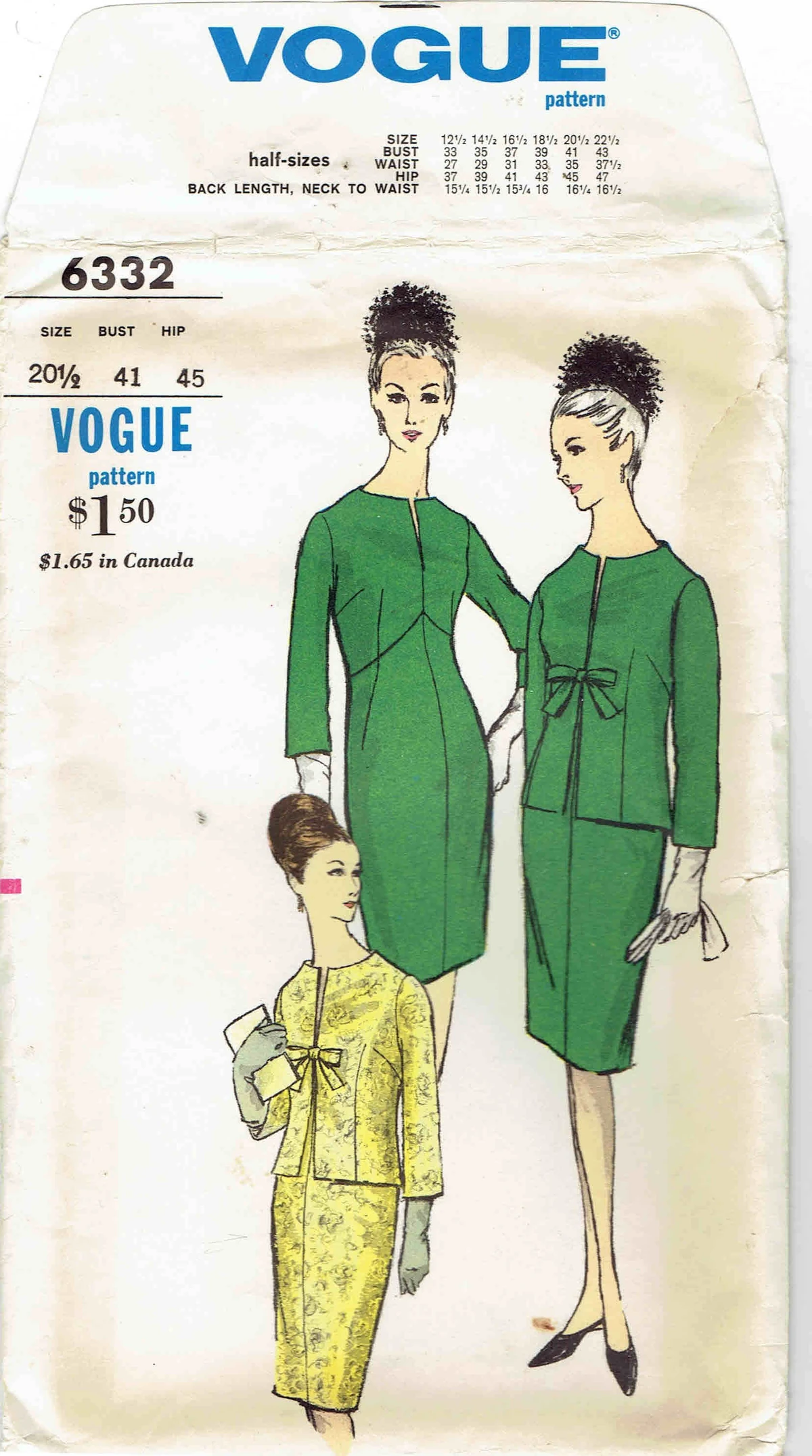 Vogue 6332 B | Vintage Sewing Patterns | Fandom
