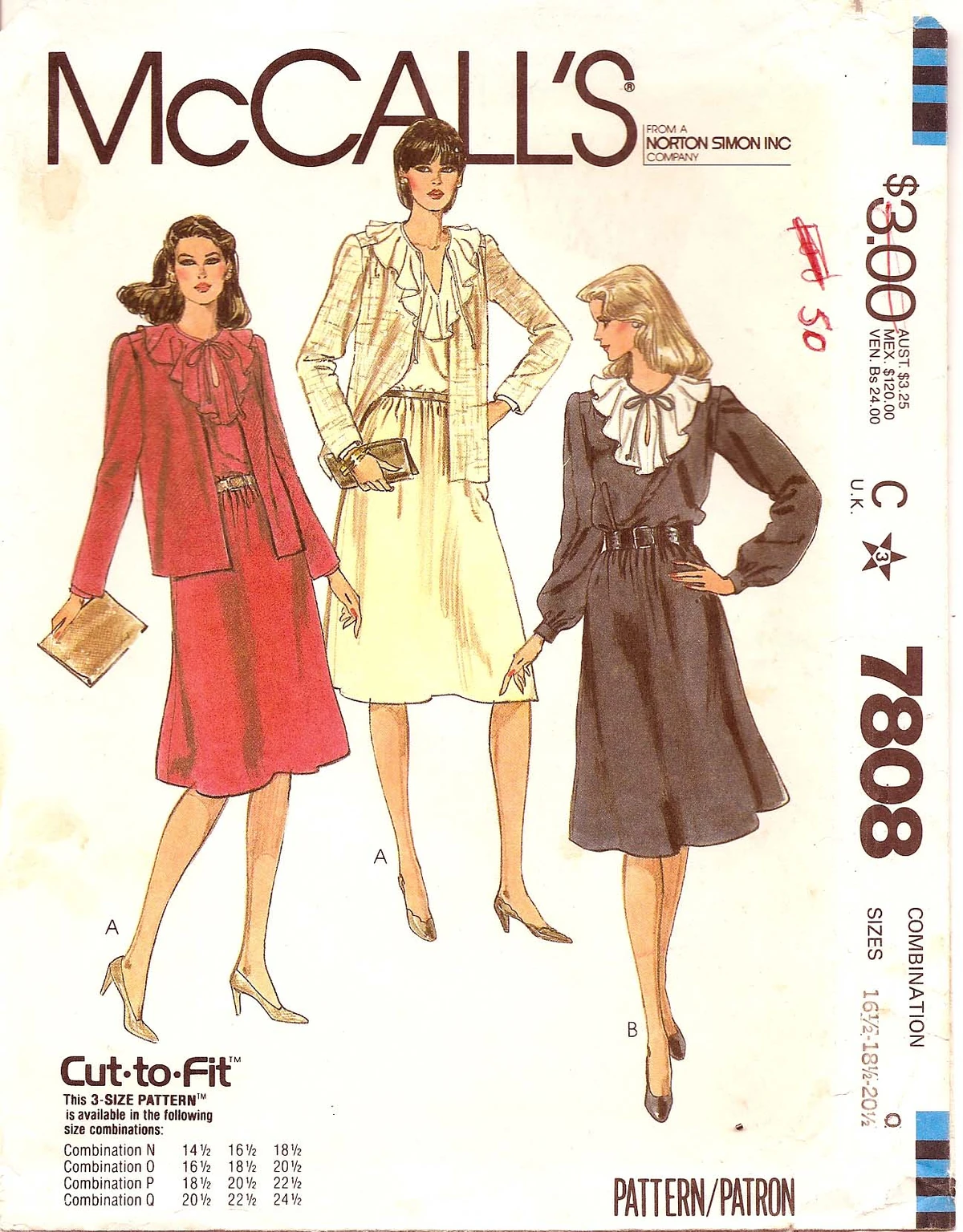 McCall's 7808 | Vintage Sewing Patterns | Fandom