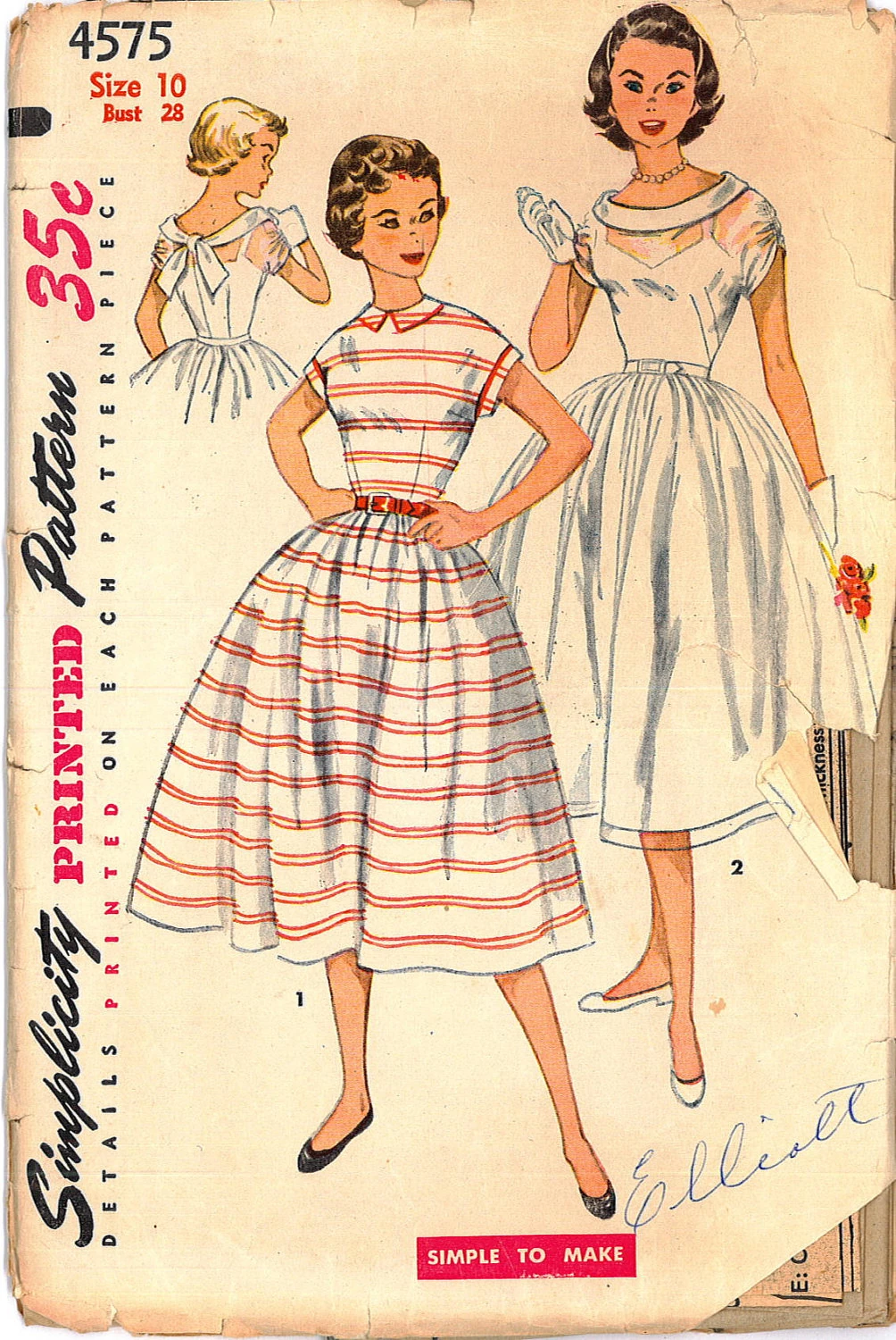 Simplicity 4575 | Vintage Sewing Patterns | Fandom