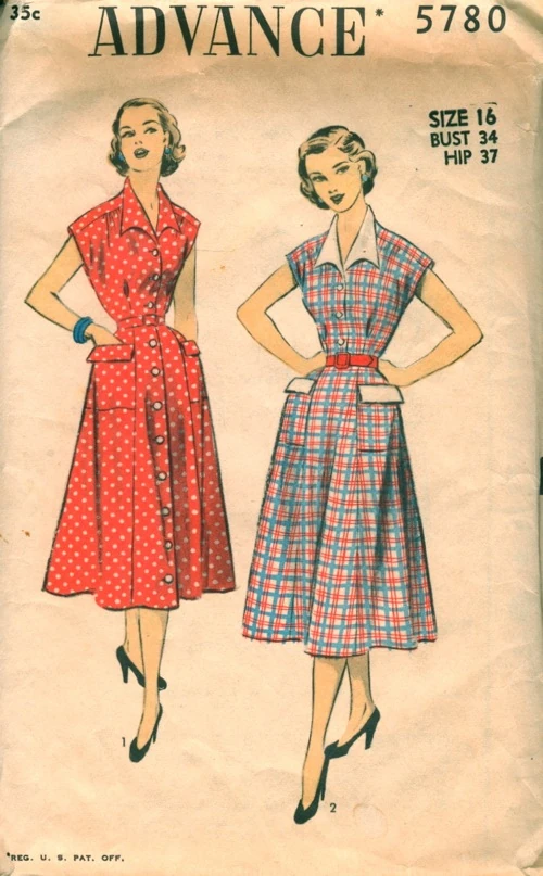 Advance 5780 | Vintage Sewing Patterns | Fandom