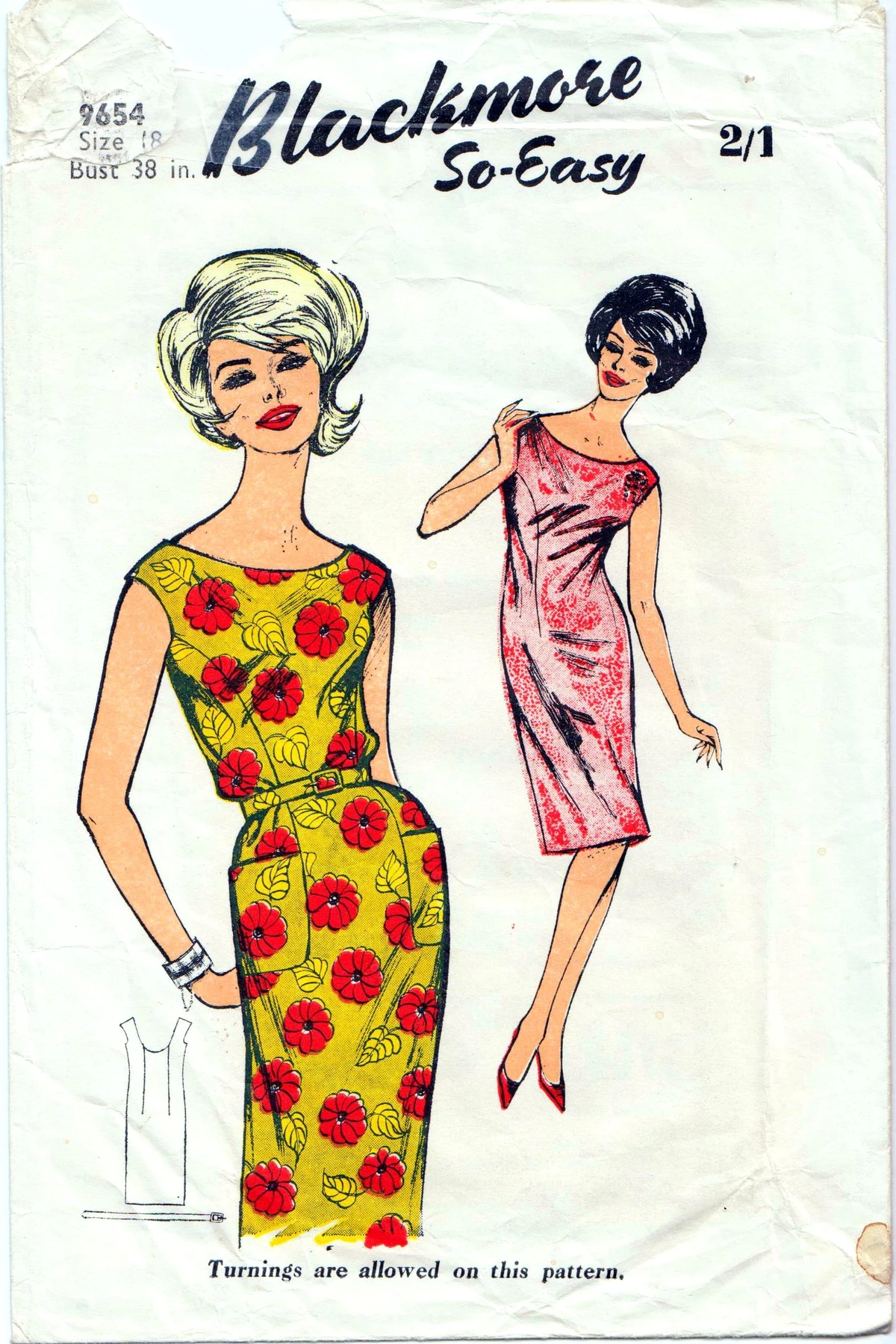 Blackmore 9654 | Vintage Sewing Patterns | Fandom