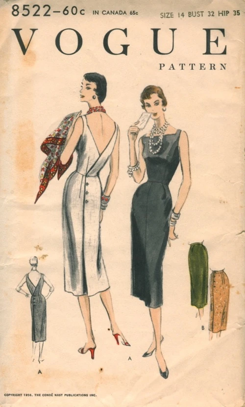 Vogue 8522 | Vintage Sewing Patterns | Fandom