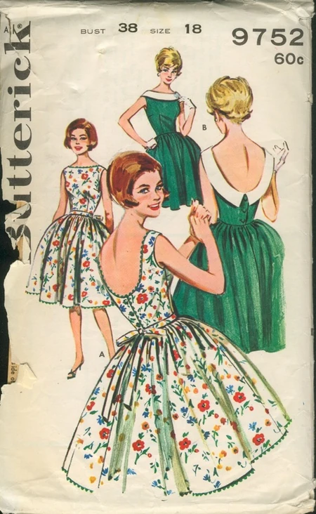Butterick 9752 | Vintage Sewing Patterns | Fandom