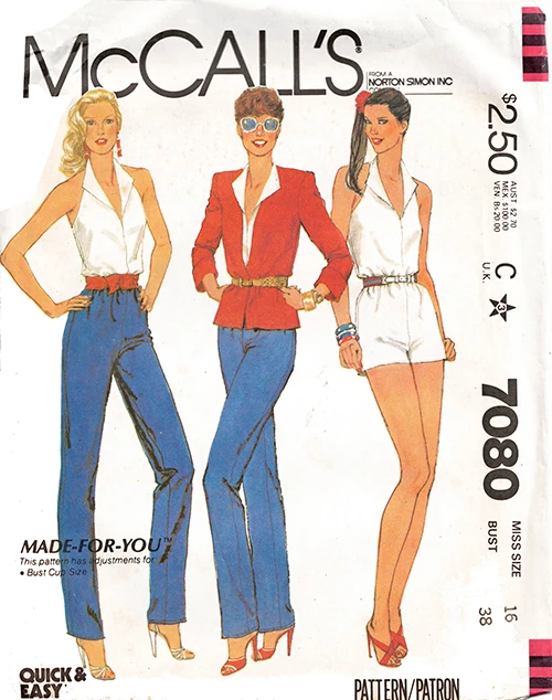 McCall's 7080 B | Vintage Sewing Patterns | Fandom