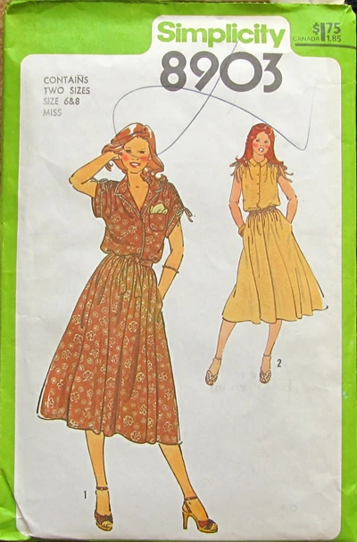 Simplicity 8903 | Vintage Sewing Patterns | Fandom