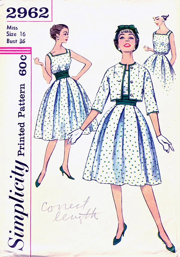Simplicity 2962 A | Vintage Sewing Patterns | Fandom
