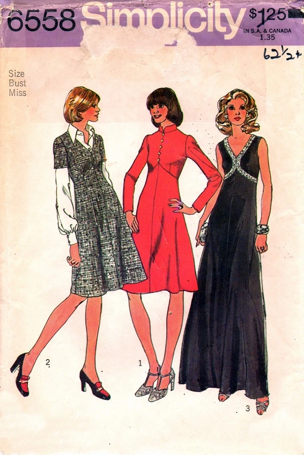 Simplicity 6558 A | Vintage Sewing Patterns | Fandom