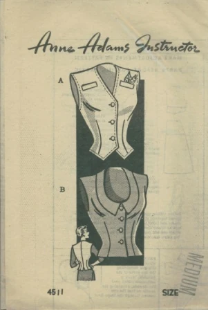 Anne Adams 4511 A | Vintage Sewing Patterns | Fandom